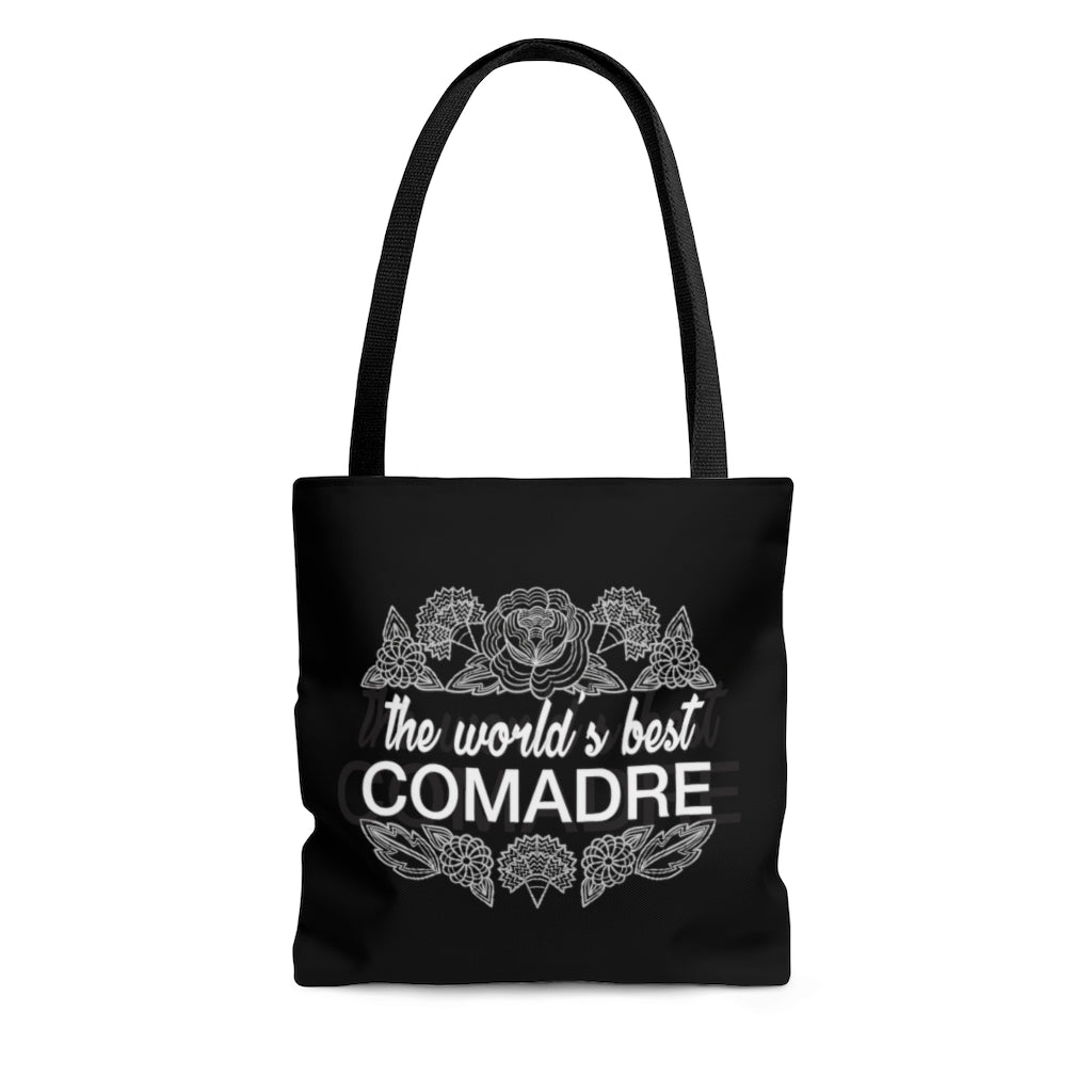 World's Best Comadre Tote Bag (Black) – CasaQ